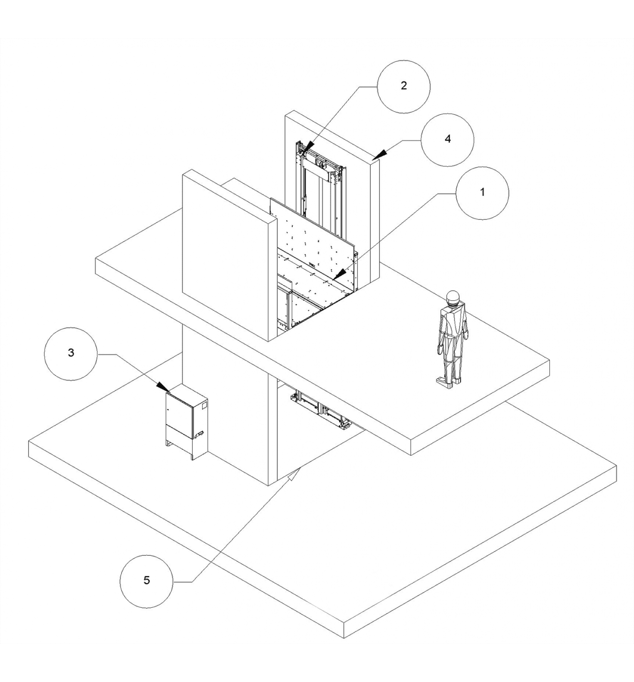 TC 2C Cargo lift - Hublift