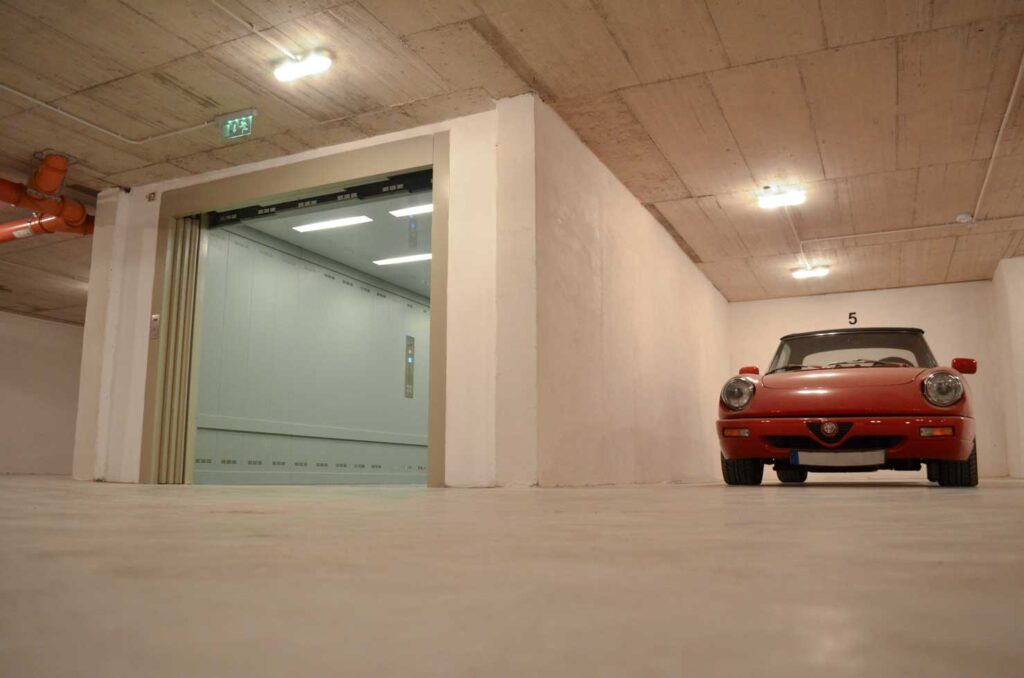 Hydraulische autolift van Hublift